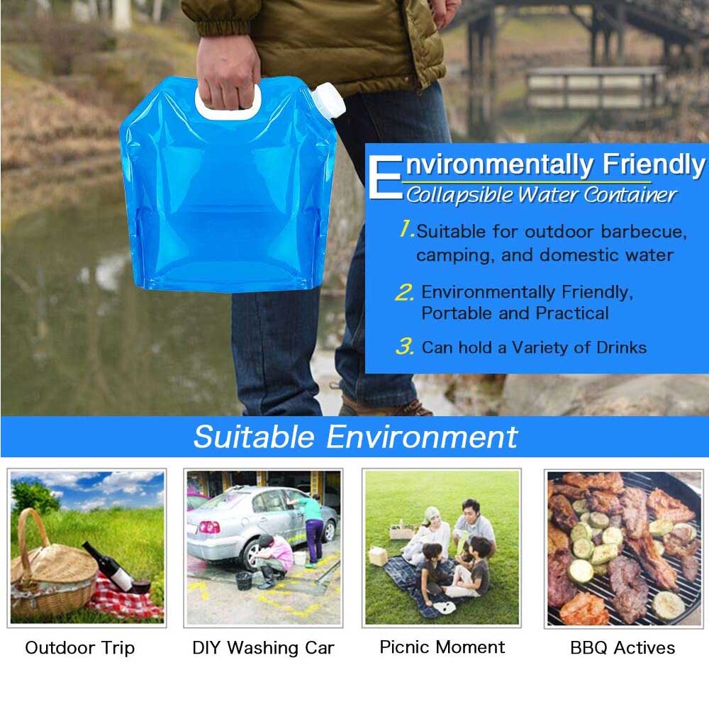 Folding Water Tank Container 5L Collapsible Water ... – Grandado