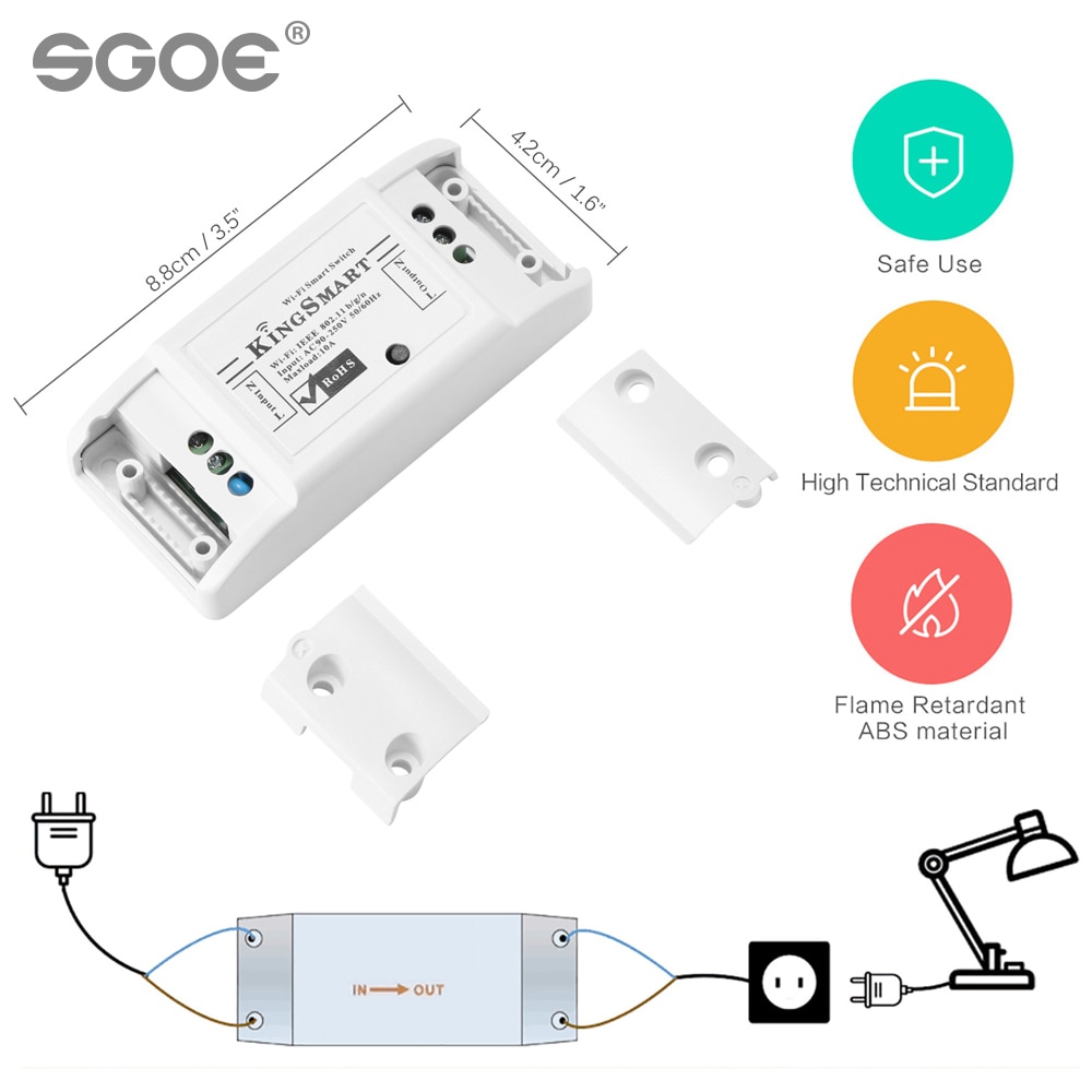 tuya/ewelink Basic Smart Wifi Switch DIY Wireless ... – Grandado