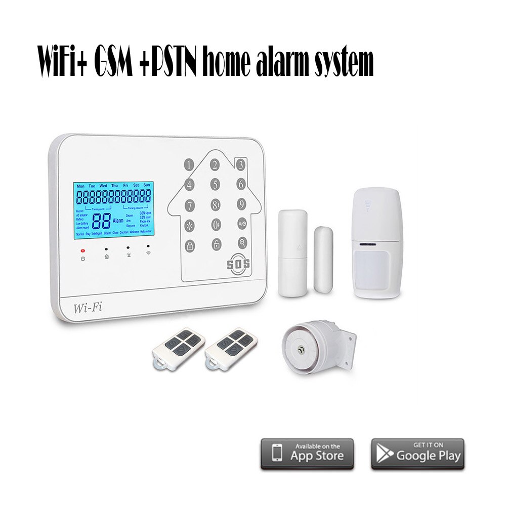 WIFI Alarm System touch tastatur LCD display relai... – Vicedeal
