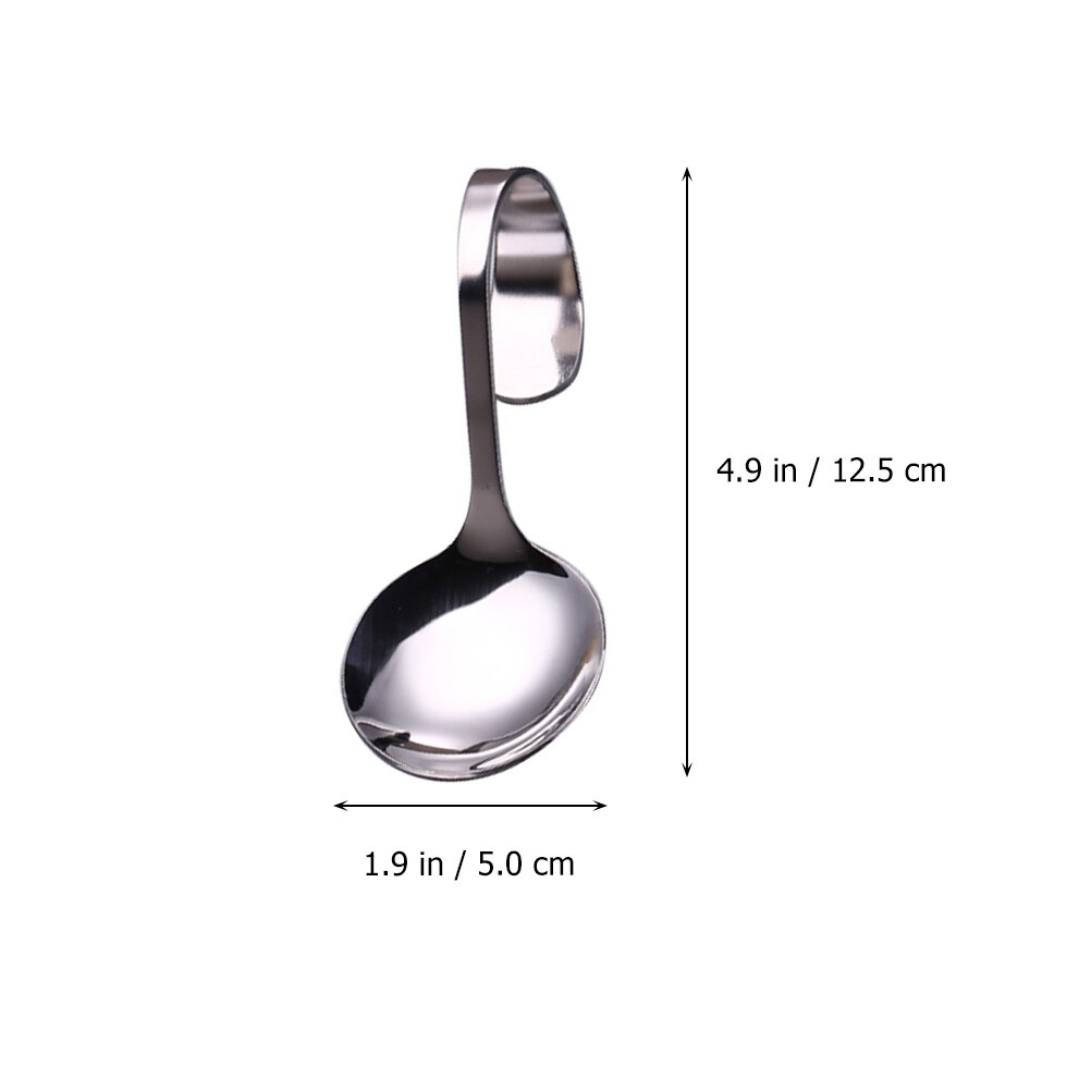 6pcs Durable Dessert Spoon Salad Spoon Stainless S... – Grandado