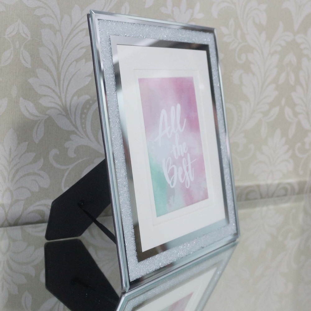 Christmas Crystal Photo Frame Desktop Glass Mirror... – Vicedeal