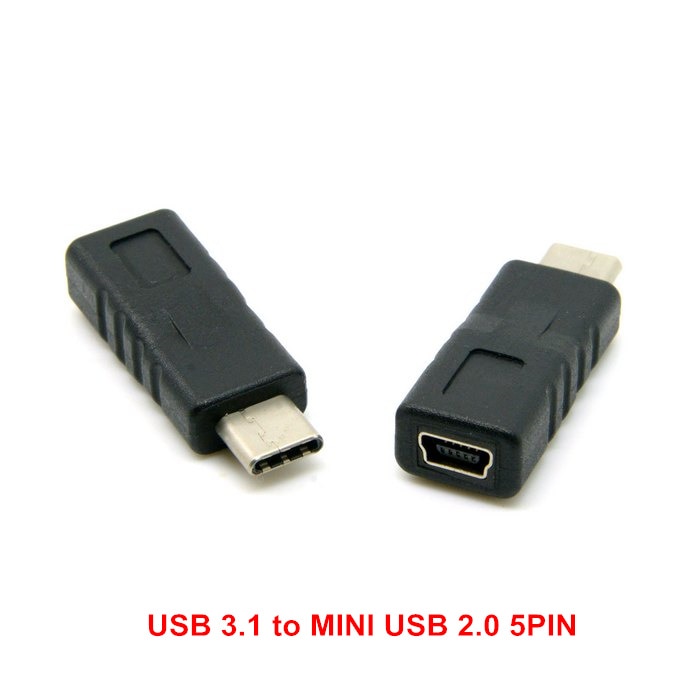 Usb 3.1 type c hanstik til mini usb 2.0 5 pin hun ... – Vicedeal