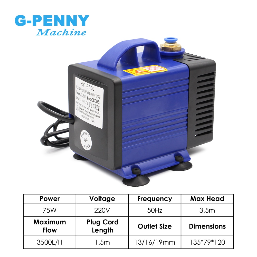 Pomp 75W 220V Waterpomp Max Hoofd 3.5M, max Flow 3... – Grandado