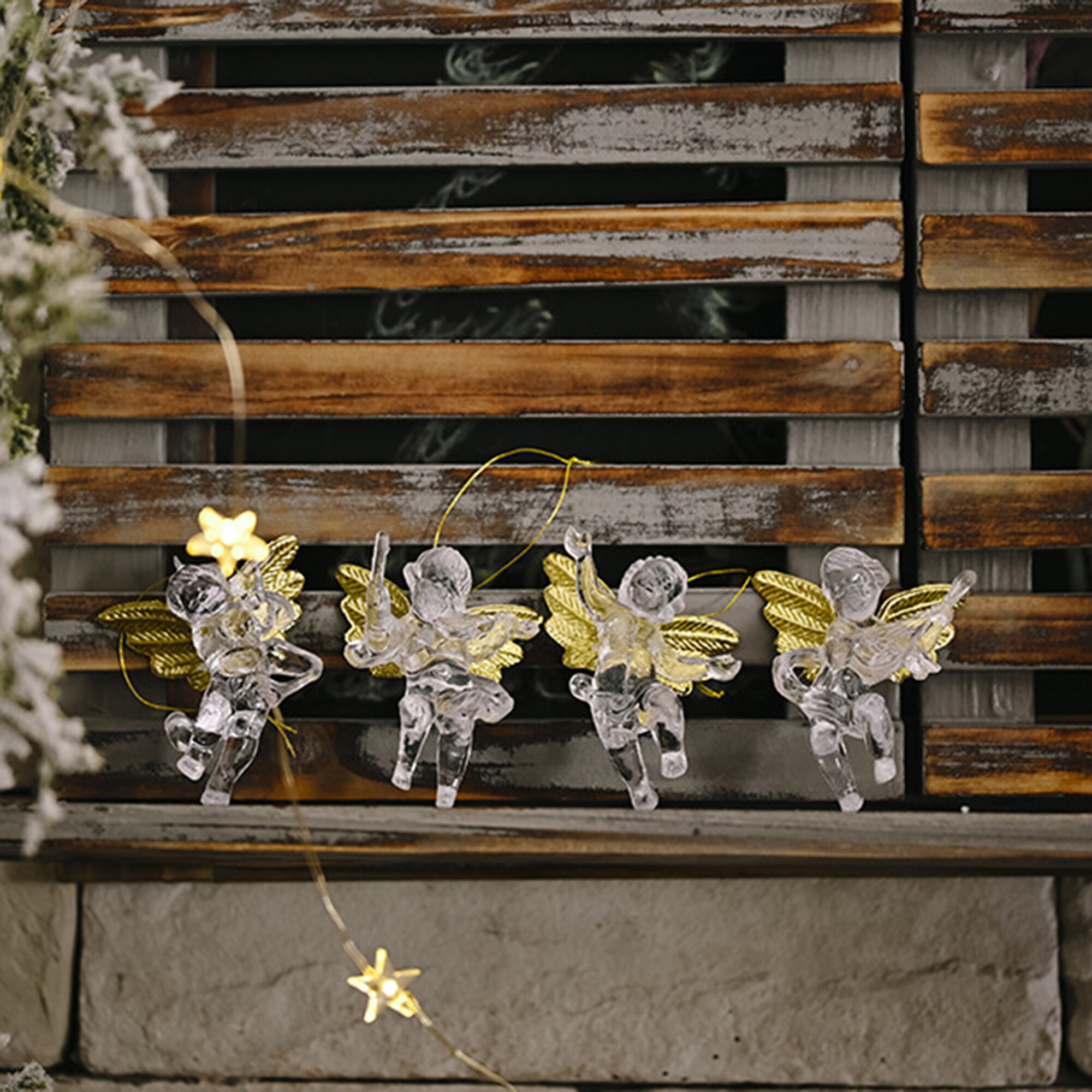 Christmas Transparent Angel Pendant Mini Acrylic A... – Vicedeal