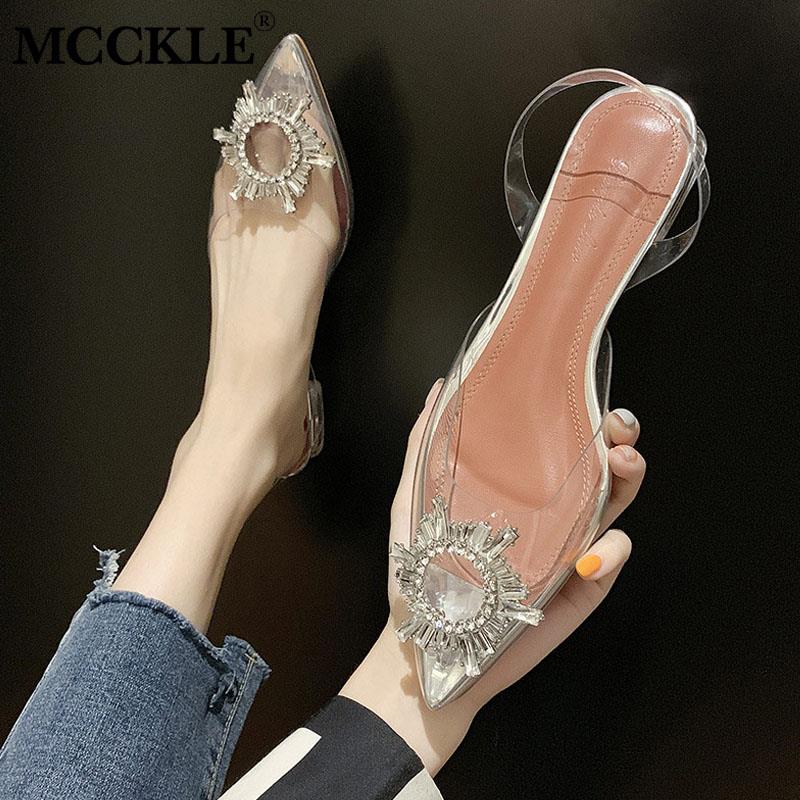 Transparent Shoes Women Crystal Sandals Jelly Poin... – Vicedeal
