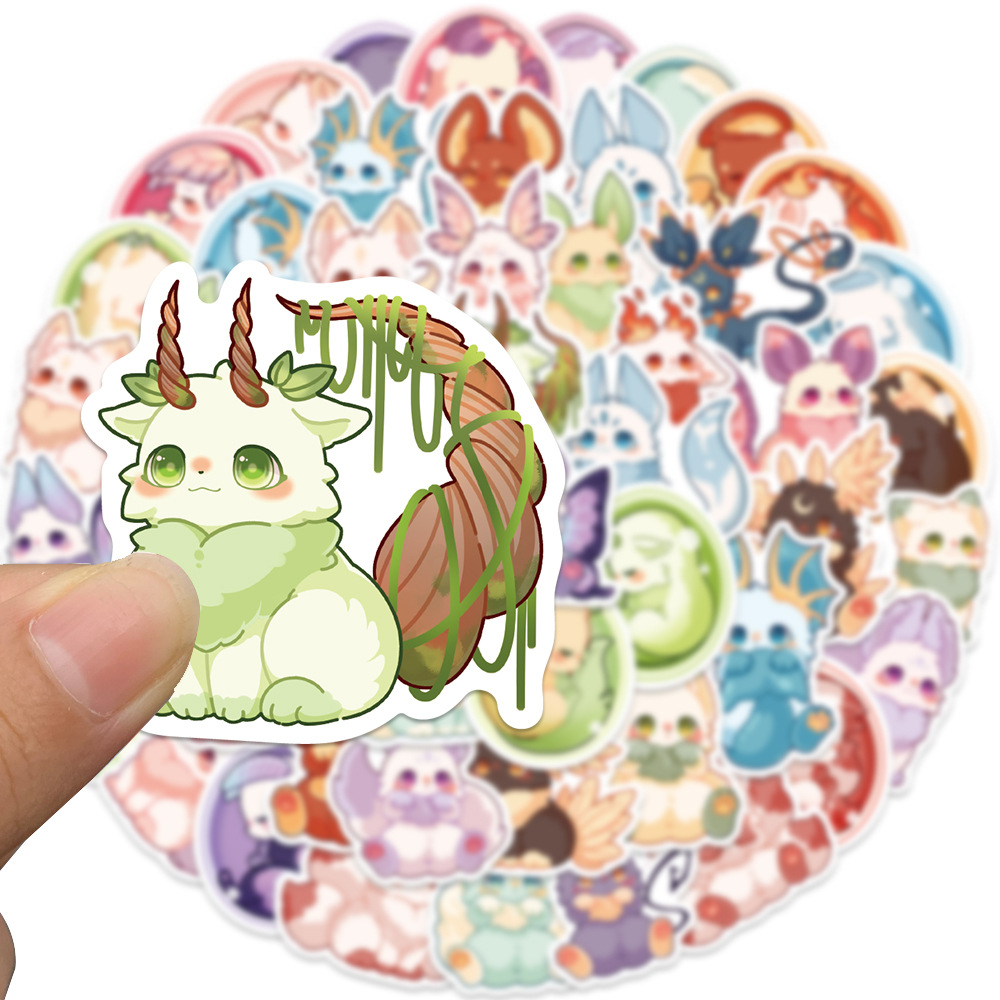 10/30/50PCS Kawaii Fantasy Creature Stickers Carto... – Grandado