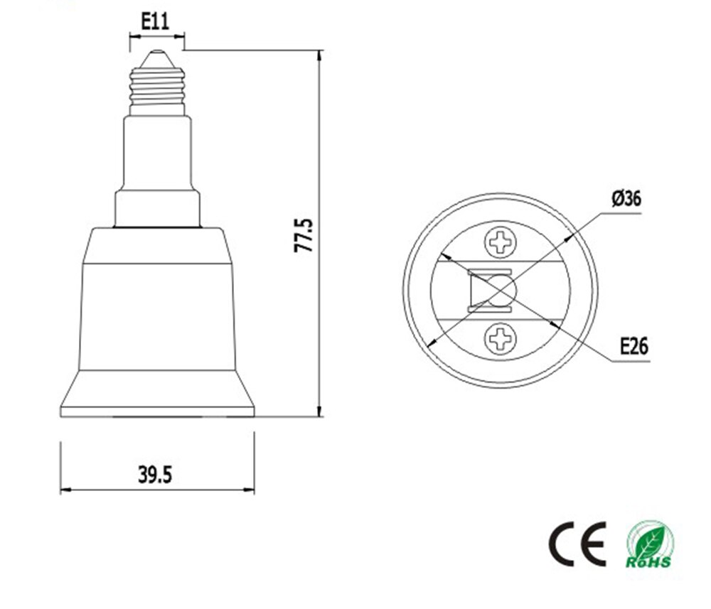 E11 Om E26 Licht Socket Adapter E11 Om E14 Om E26 ... – Vicedeal