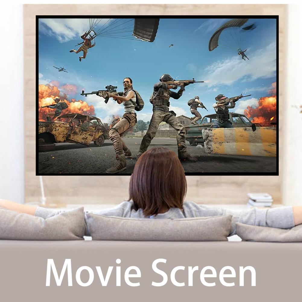 HD Projector Screen 4:3 60 72 84 92 100 120 Inch H... – Vicedeal