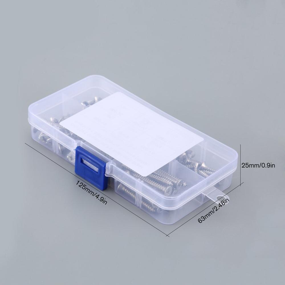 120pcs M4 304 Stainless Steel Screw Cross Recessed... – Grandado