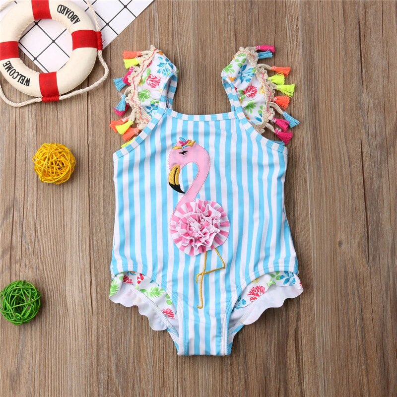 Kids Baby Girls Flamingo Bikini Newborn Baby Girls... – Grandado