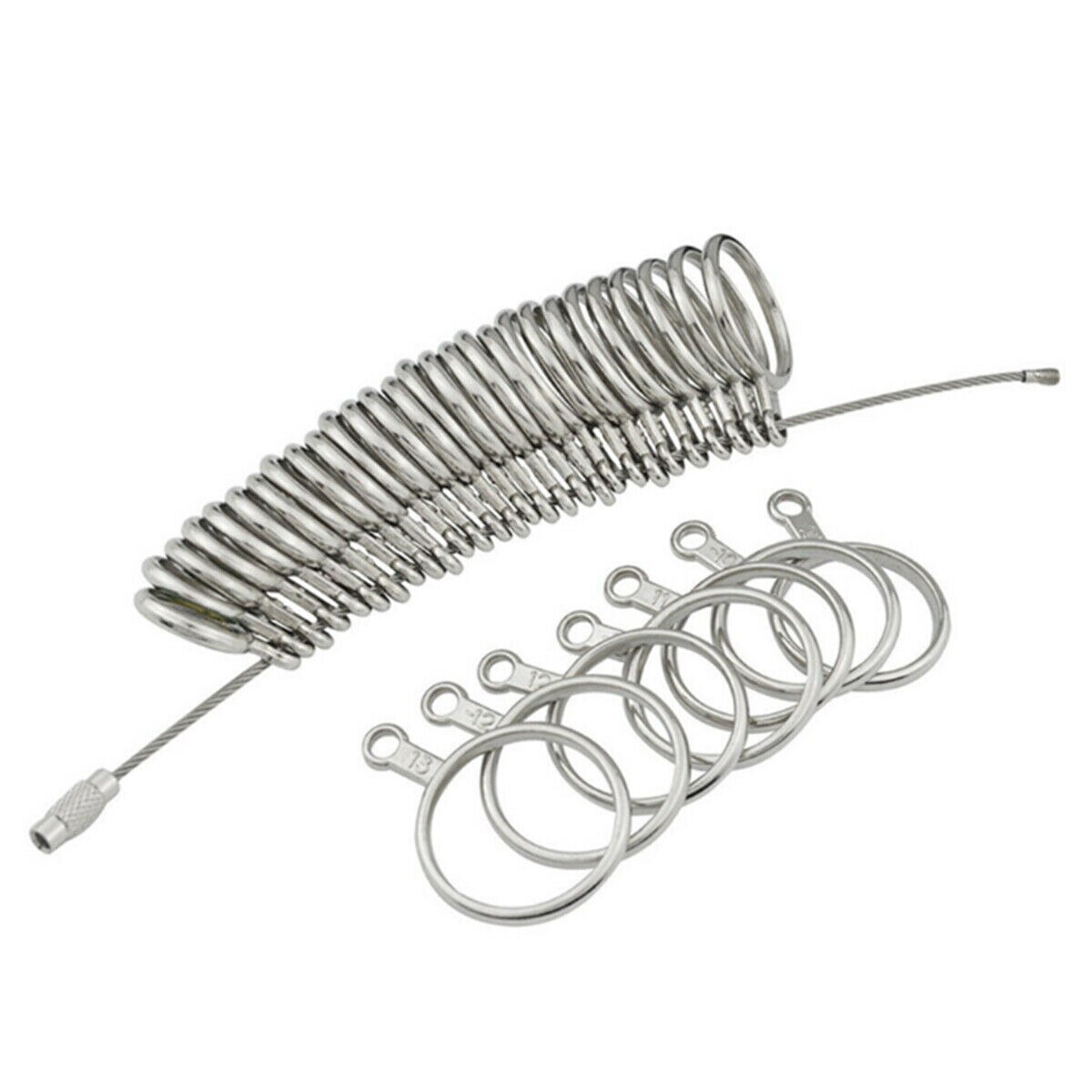 Metal Ring Sizer Set Measuring Ring with Rings Man... – Grandado