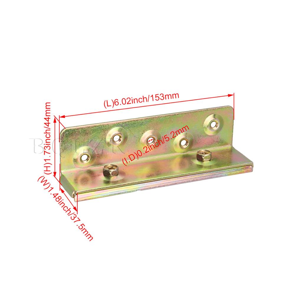 BQLZR 4set 6" Iron Furniture Heavy Duty Bed Bracke... – Grandado