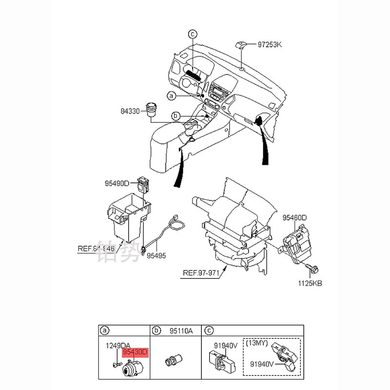 Car switch assembly -hyu nda iIX 35 one-button sta... – Grandado