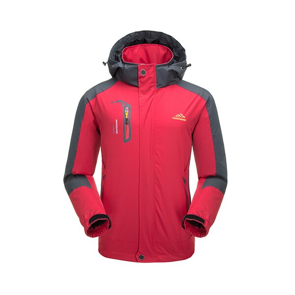 Waterproof Jacket Men Outdoor Camping Ski Coat Hoo... – Grandado