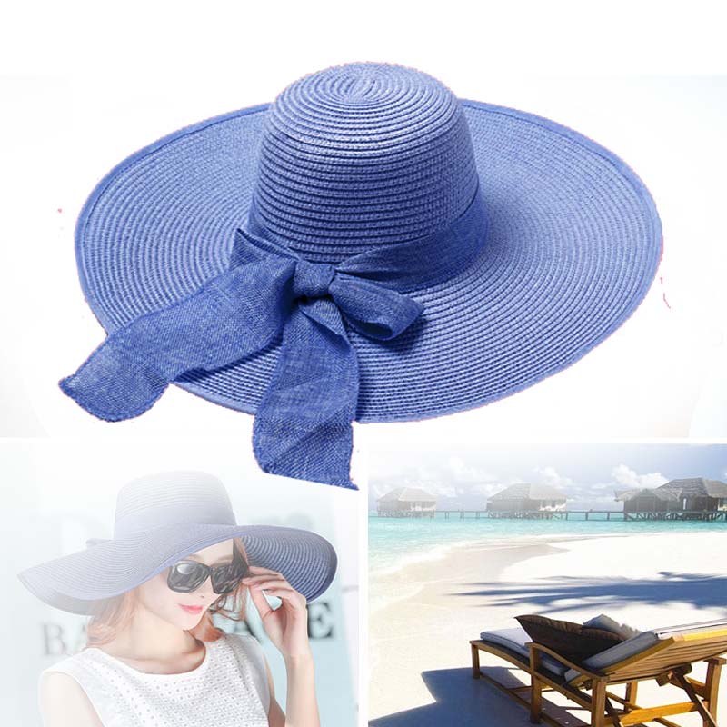 Women Summer Hats Foldable Wide Large Brim Beach S... – Vicedeal