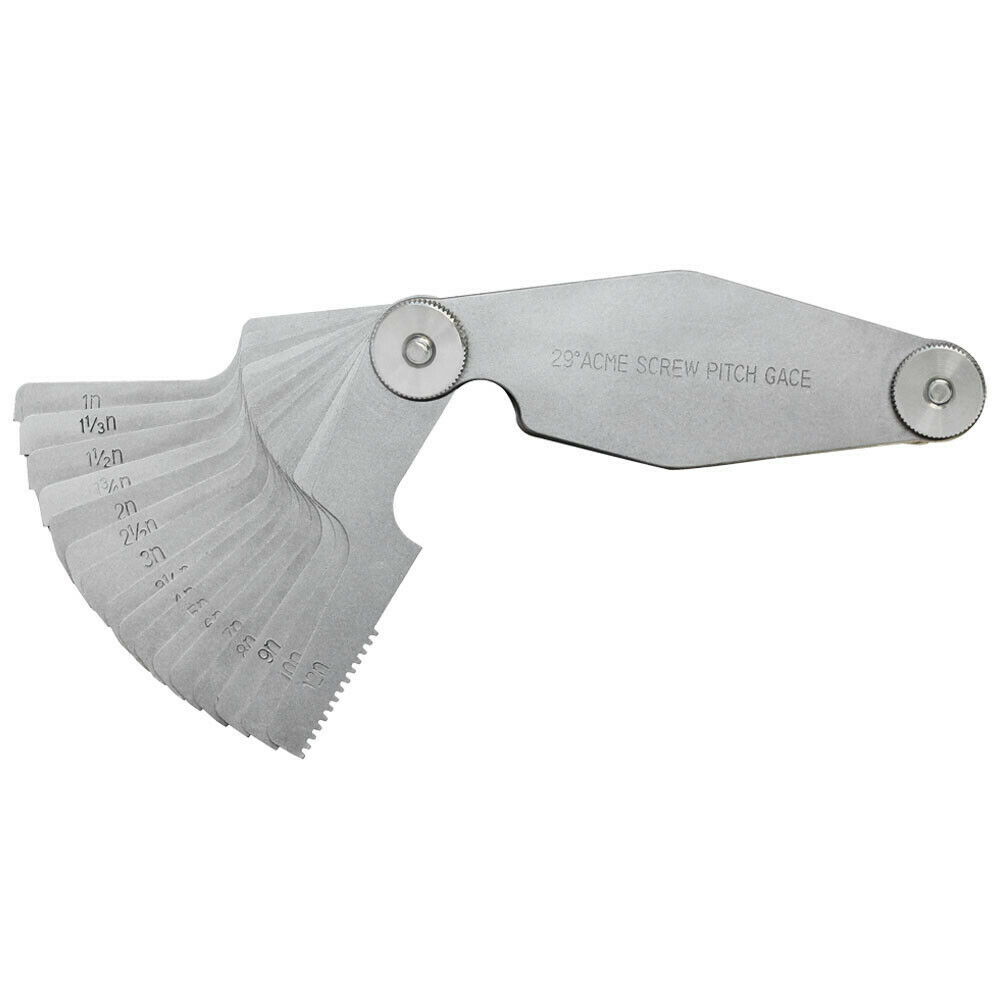 16 Blades Screw Pitch Gauge 29 Degree Angle Thread... – Vicedeal