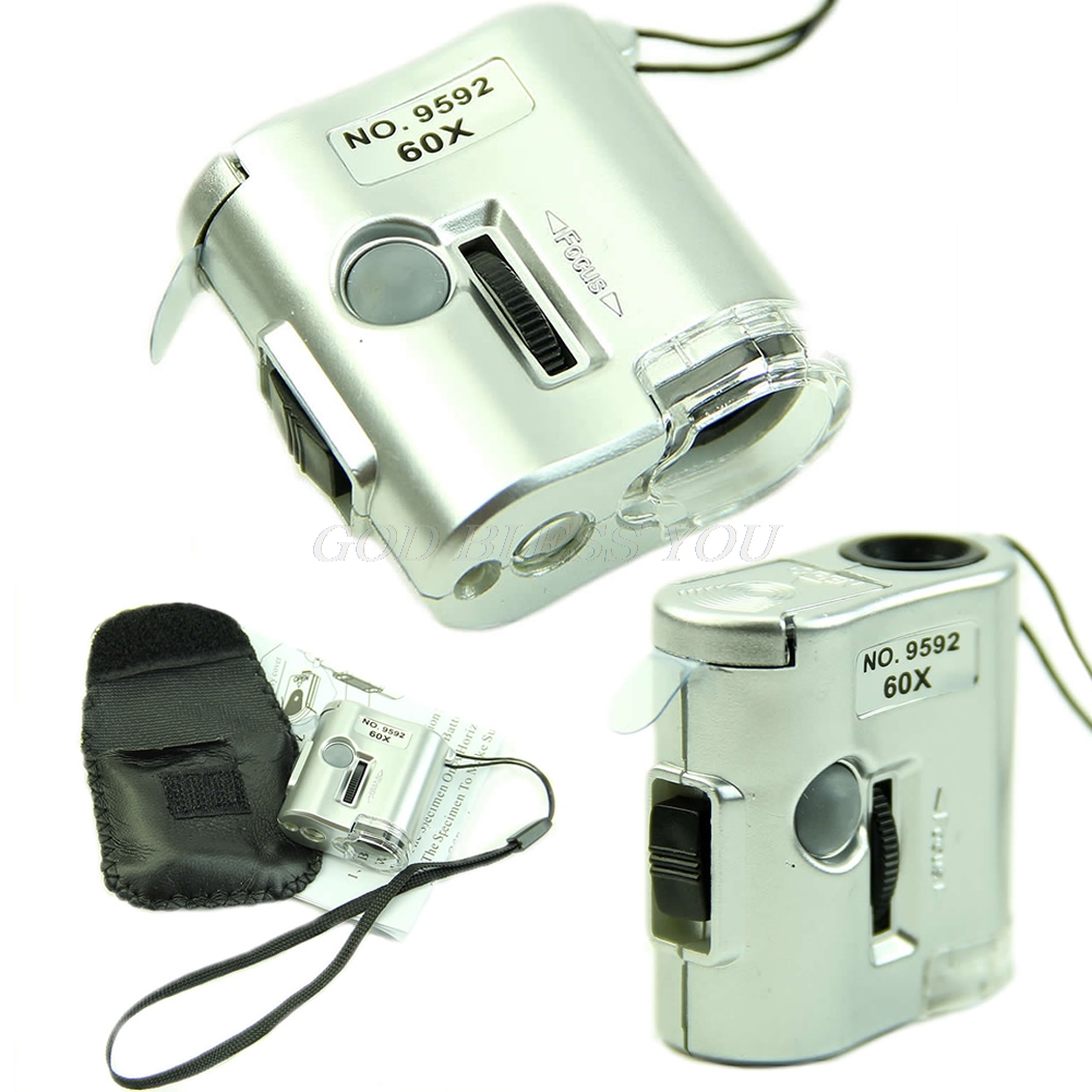 60x mikroskop belyst lupe glass juveler lupe linse... – Grandado