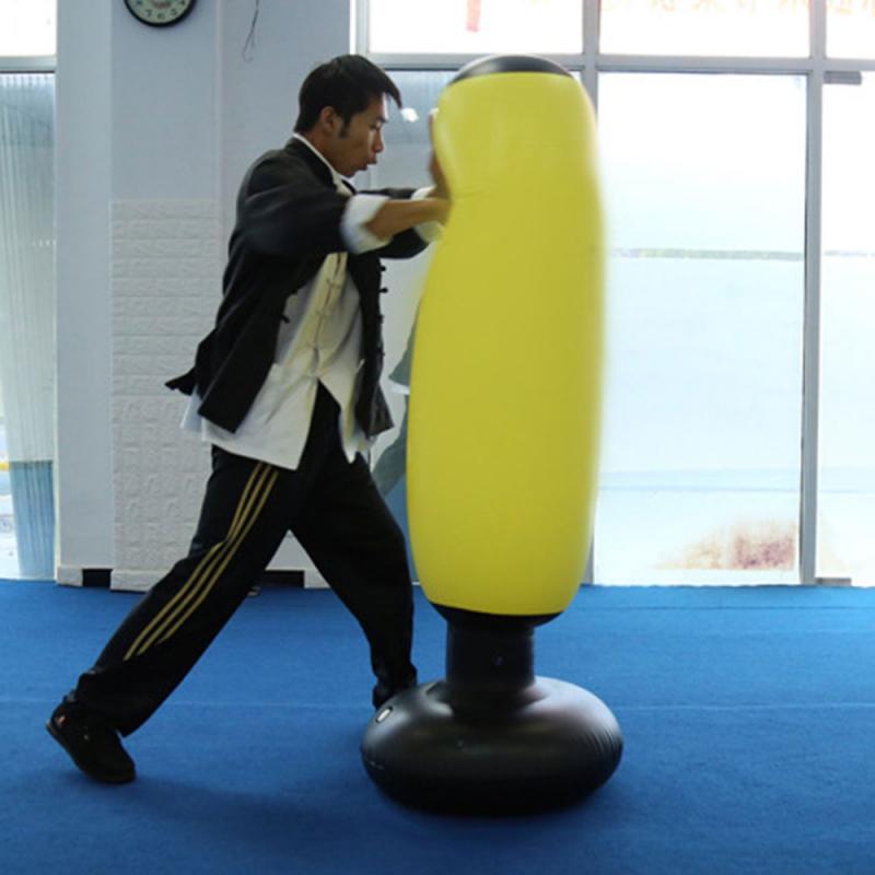 1.6m Boxing Punching Bag Inflatable Free-Stand Tum... – Grandado
