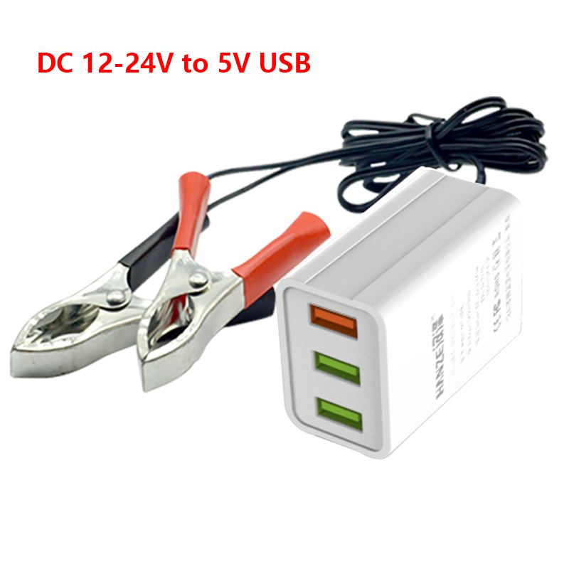 DC Car Battery Power 12V 24V Convert To 5 V USB Ad... – Grandado