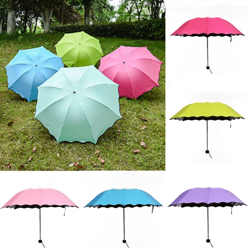 Raincoat Umbrella Travel Parasol Solid Folding Rai... – Vicedeal