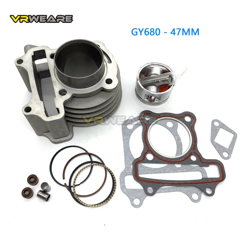 GY6 cylinder Kit 39mm 44mm 47mm Cylinder Piston Ri... – Grandado