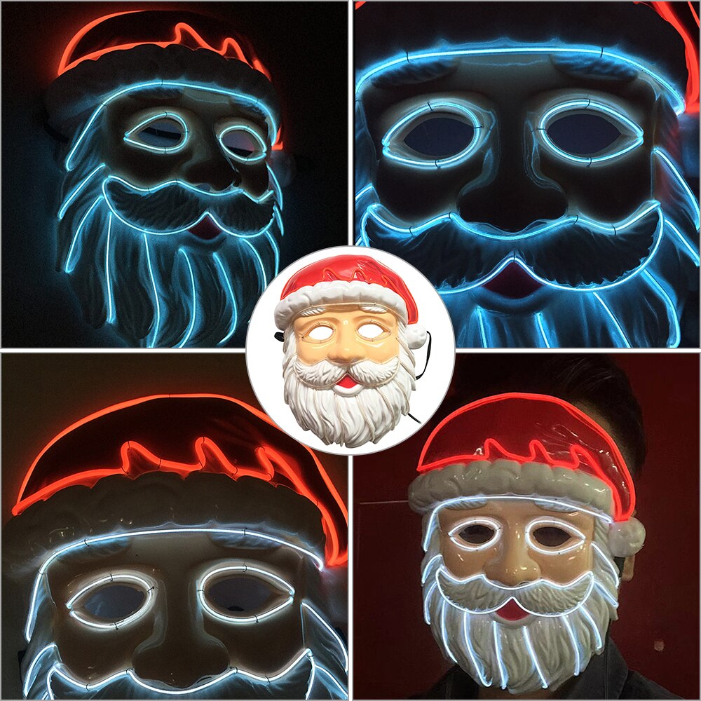 Funny Gag Toy Mask Santa Claus Wig Beard Costume S... – Grandado