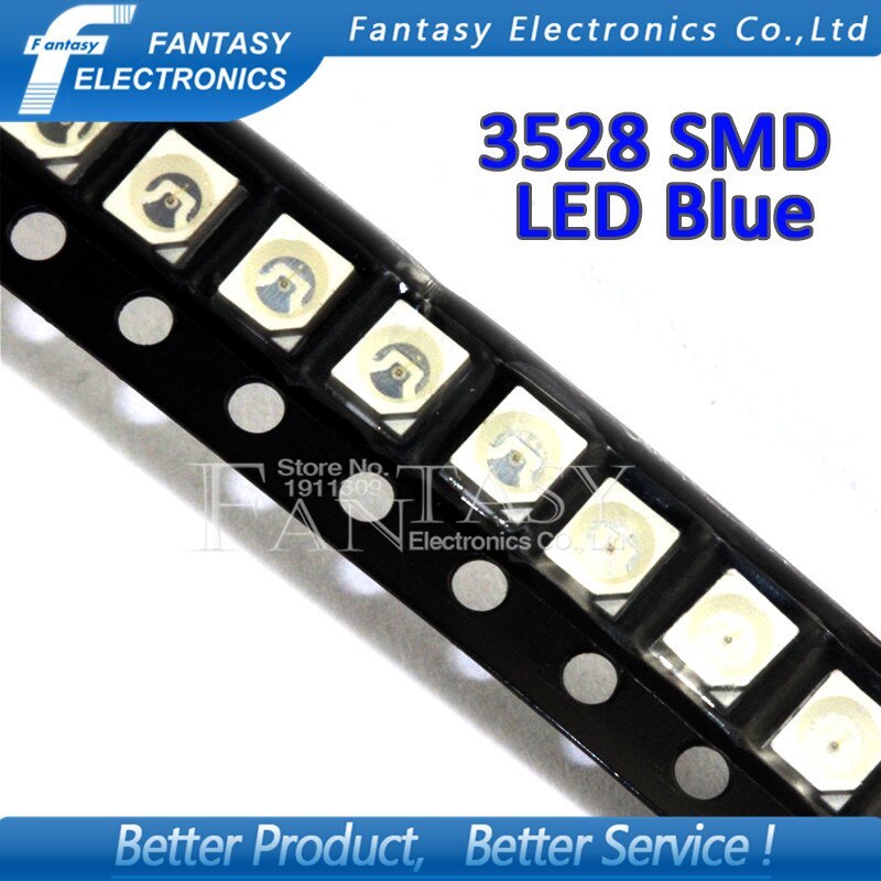 100pcs Blue 3528 1210 SMD LED diodes light – Grandado