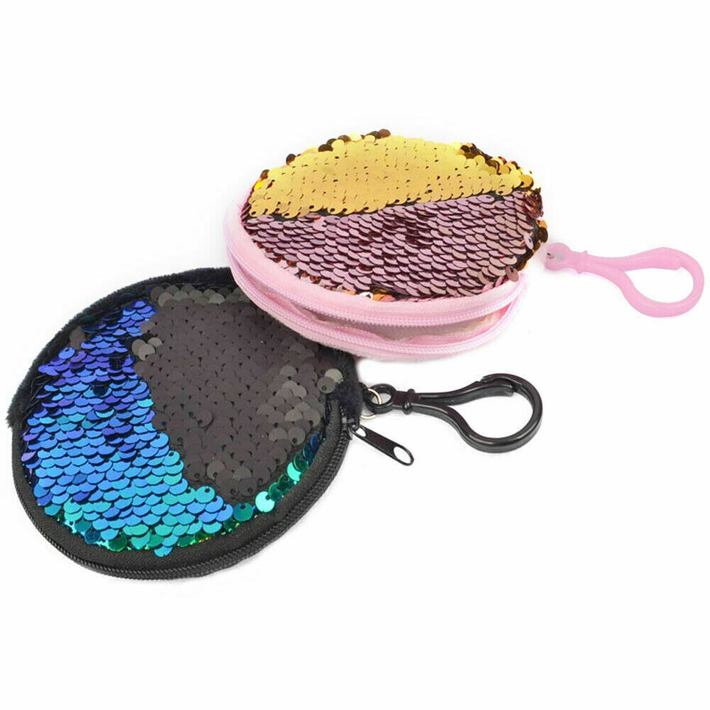 Girls Mini Coin Purses Zippered Bag Sequin Sparkle... – Grandado