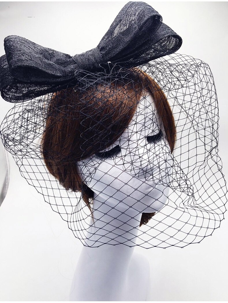 Tulle bridal hats Wedding Bridal Hats headband wed... – Vicedeal