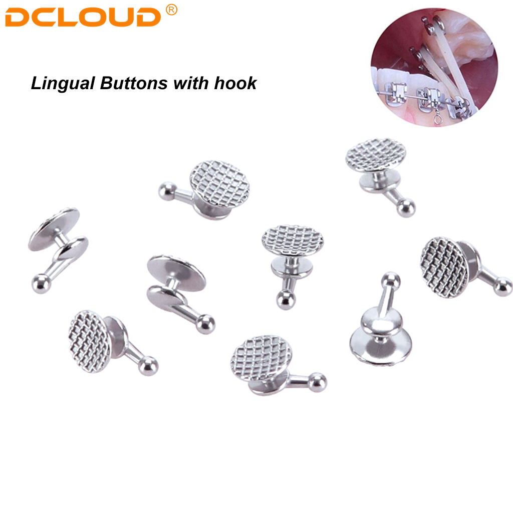 1Pack Dental Orthodontic Lingual Buttons Metal Com... – Grandado