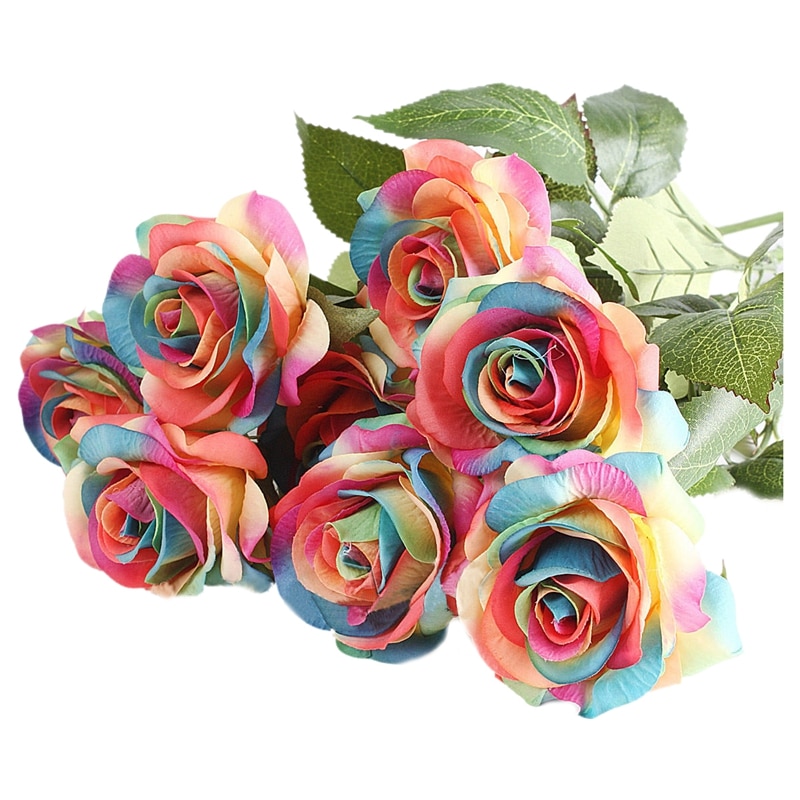 10 pcs Latex Real Touch Rose Decor Rose Artificial... – Grandado