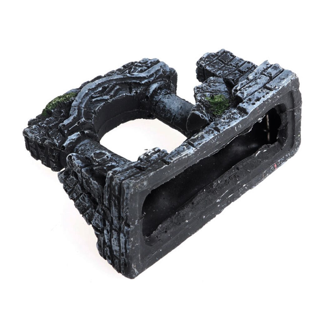 Resin Rome Square Stone Pillars Bi-Columns Aquariu... – Vicedeal