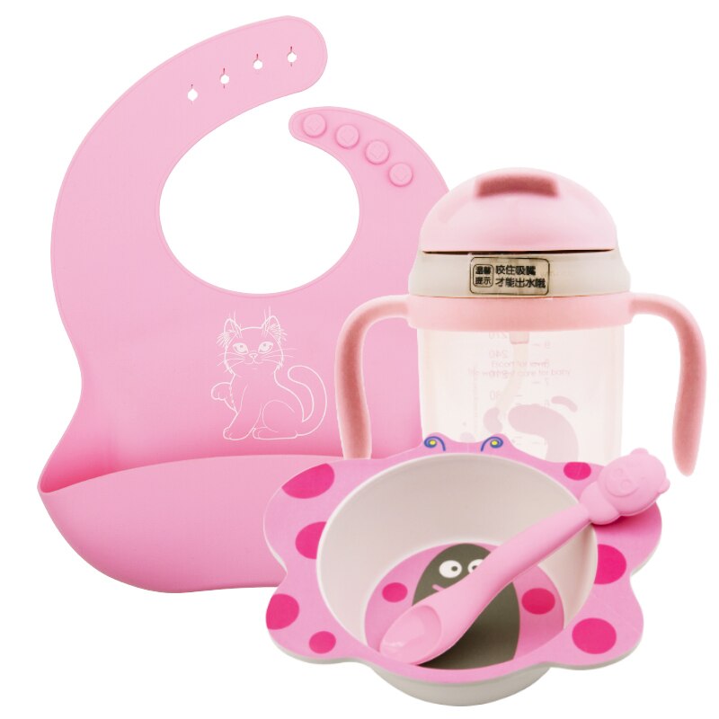 Qshare 4pcs/set Baby Dinnerware Set for Baby-Led W... – Grandado