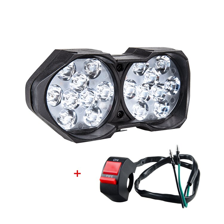 LED Motorfiets Koplamp Extra Lamp LED Motor Bromfi... – Grandado