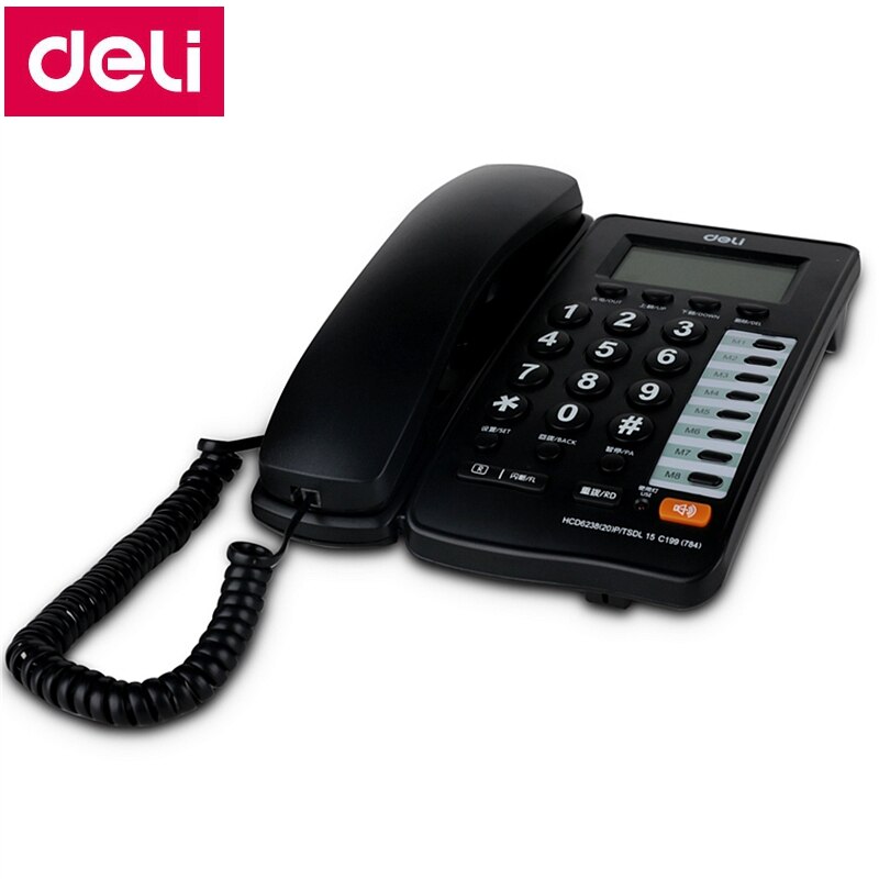 Deli 784 seat type telephone set corded telephone ... – Vicedeal