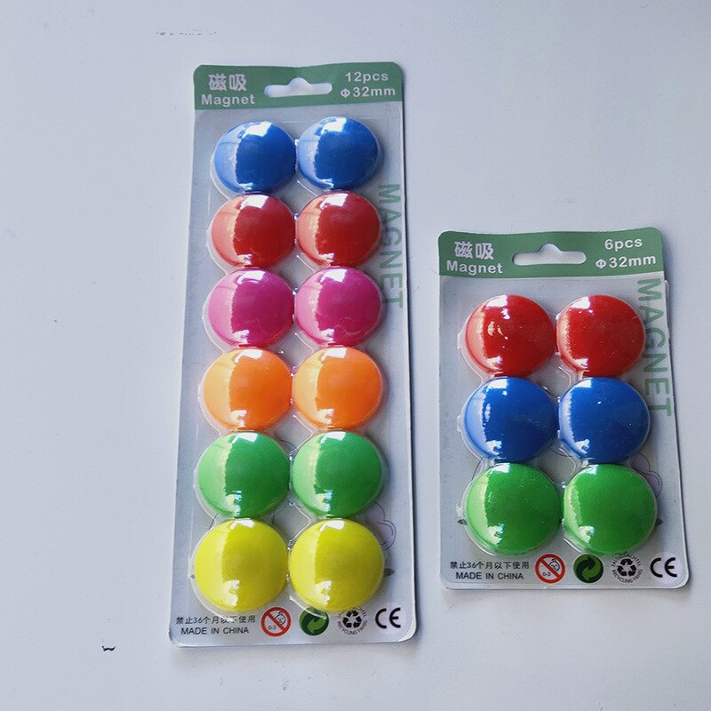 12 Colored Cork Notice Marker Board Magnetic Thumb... – Grandado