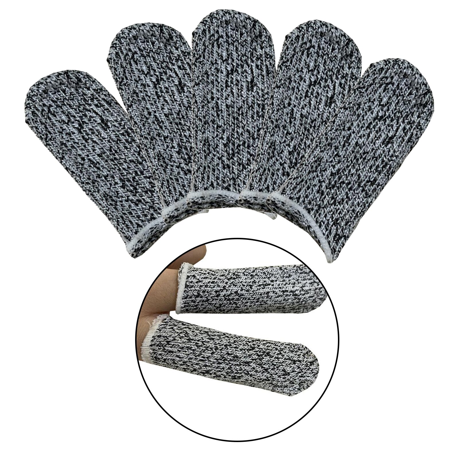 5 Pieces Cut Resistant Finger Cots HPPE Finger Sle... – Grandado