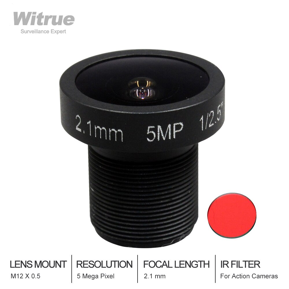 HD CCTV lens 5 MP 2.1mm M12*0.5 mount 1/2.5 F2.0 1... – Vicedeal