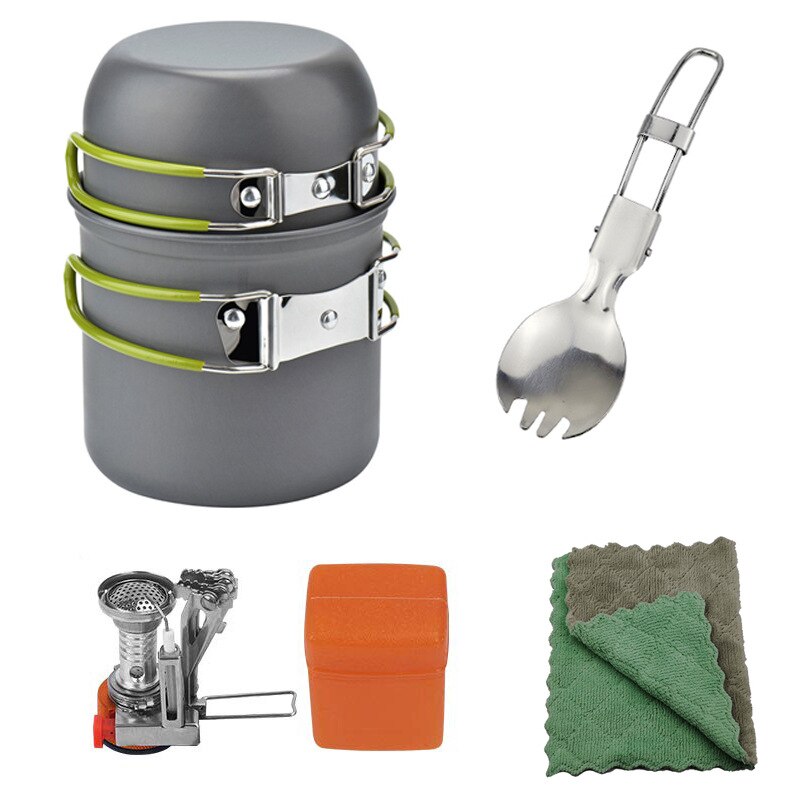 VILEAD Portable Cookware Set Outdoor Hiking Cookin... – Grandado