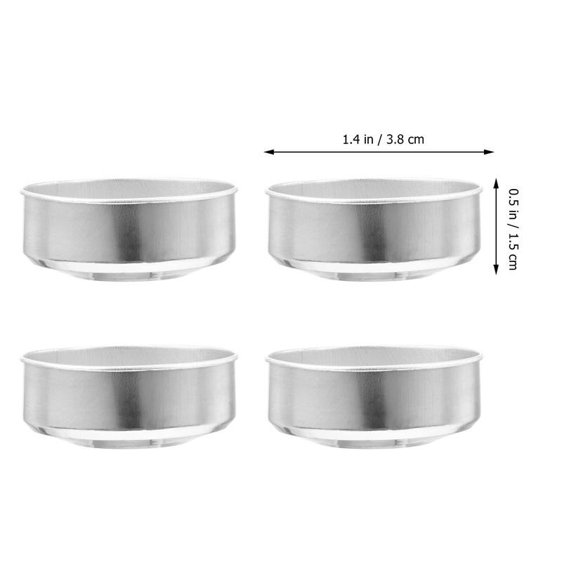100pcs Aluminum Tea Light Tins Tea Light Empty Cas... – Vicedeal