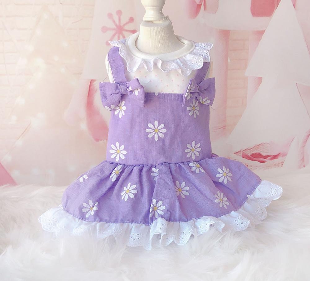 Vestido tutú con de flores para perros y gatos y n... – Grandado
