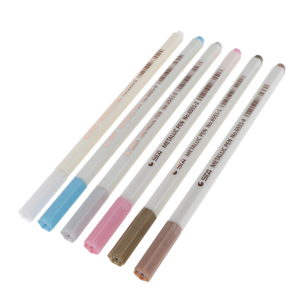 6/10 Kleuren Metallic Pen Potlood Marker Diy Album... – Grandado