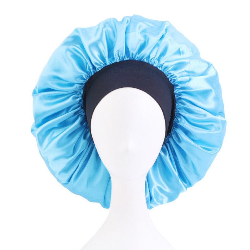 Women Satin Round Cap Sleep Hat Hair Protection Ca... – Grandado