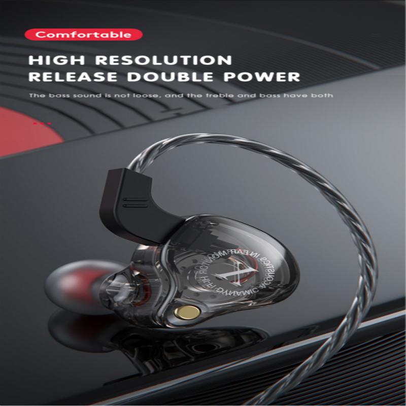 Transparent Headphones X2 In-ear HIFI Wired Bass E... – Grandado