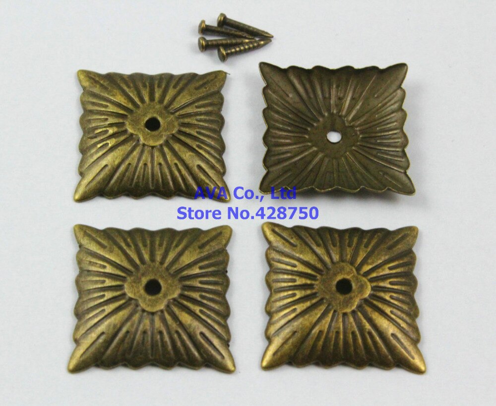 100 Pieces 21x21mm Antique Brass Upholstery Tacks ... – Grandado