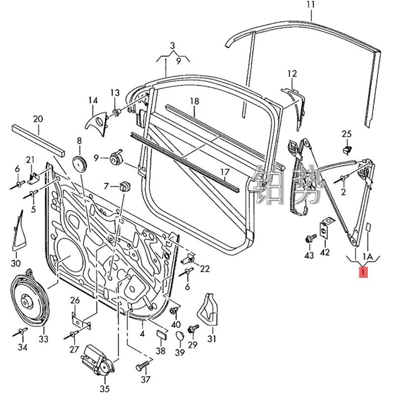 Car Window lift assembly without motor 2003-2010pu... – Vicedeal