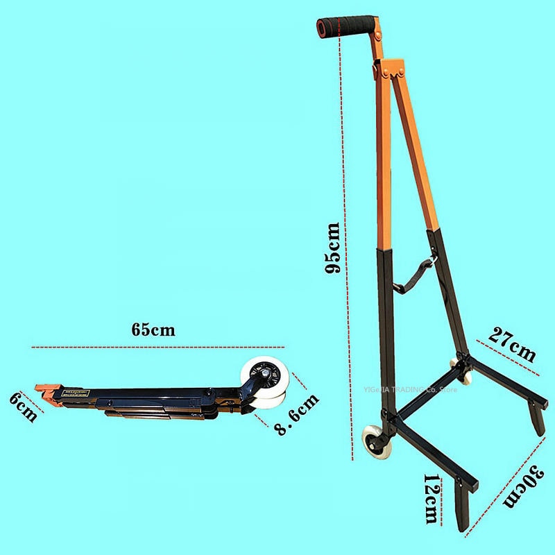 Type Portable Luggage Cart Mini Hand Cart, 2-wheel... – Grandado