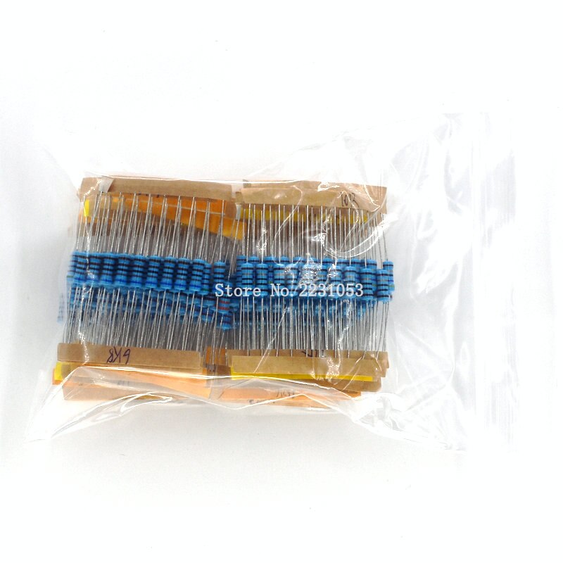 300pcs 1% 1W Metal Film Resistor Assorted Kit 30Va... – Grandado
