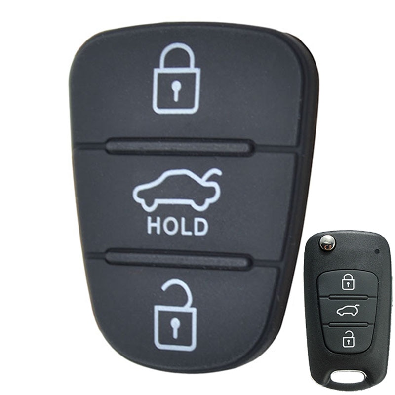 Replacement Rubber Pad 3 Buttons Car Remote Key Fo... – Grandado