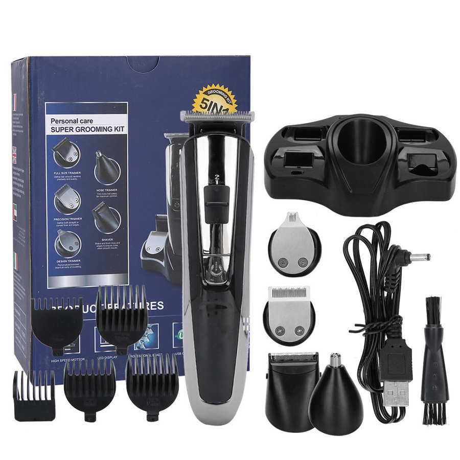 1set Hair Cutter 5 In 1 Hair Clipper Beard Trimmer... – Grandado